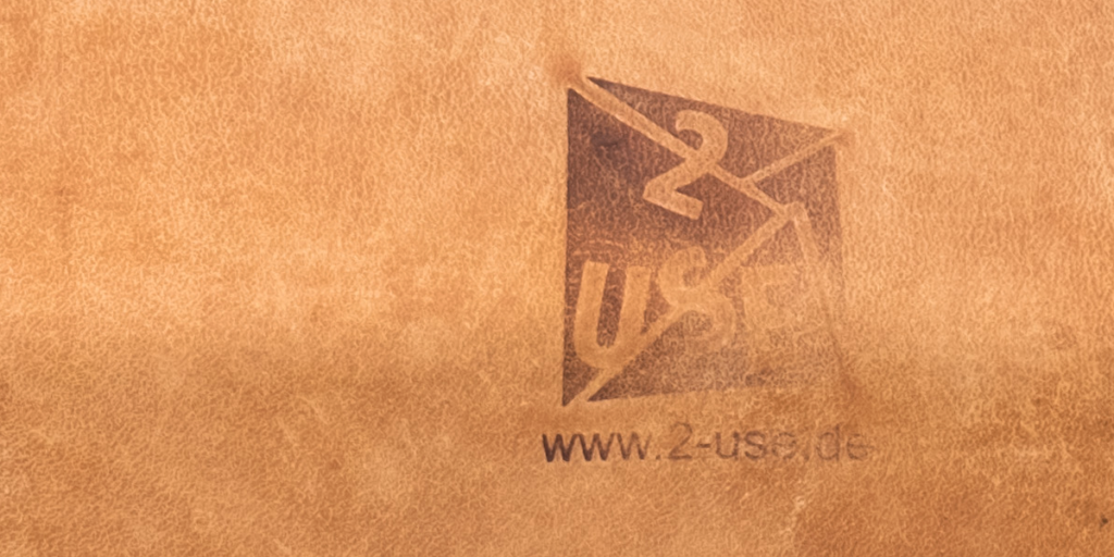 Leder Branding vom Logo - 2 USE - Upcycling